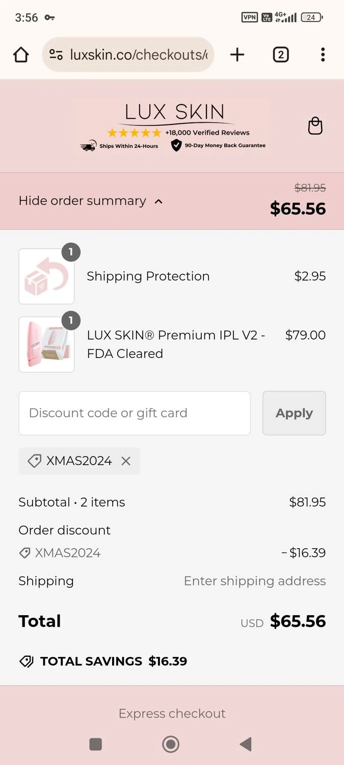 LUX SKIN Discount Codes - 25% Off | November 2024