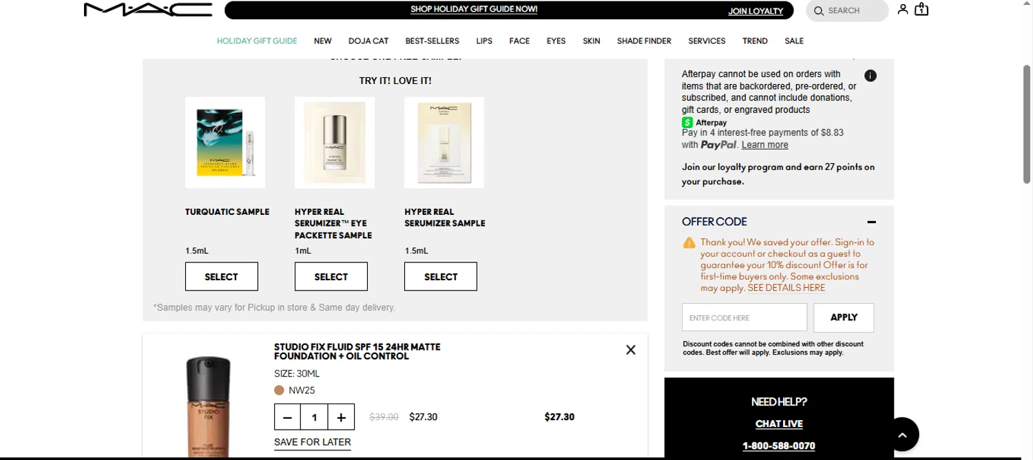 MAC Cosmetics Promo Codes - 15% Off (6 Verified) Dec 2025