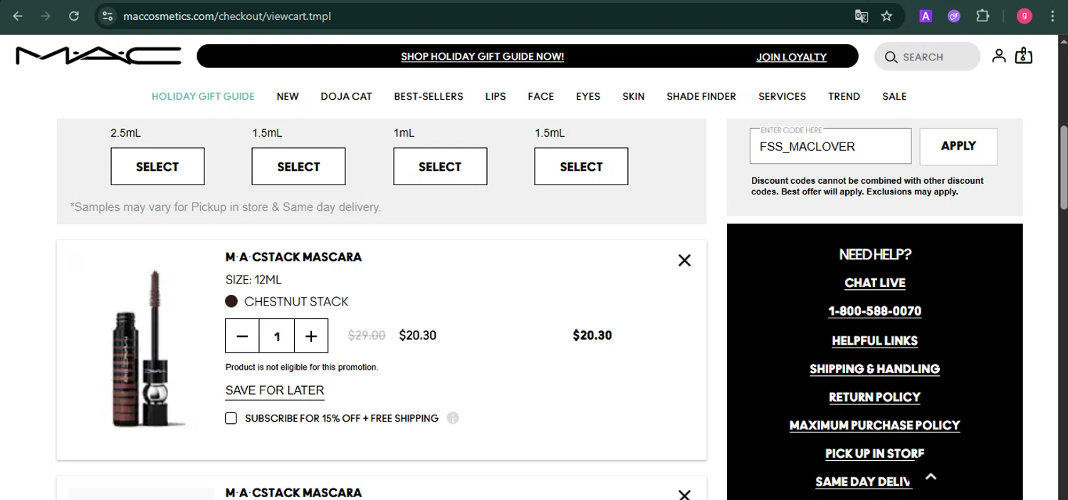 MAC Cosmetics Promo Codes - 15% Off (Verified) Oct 2025