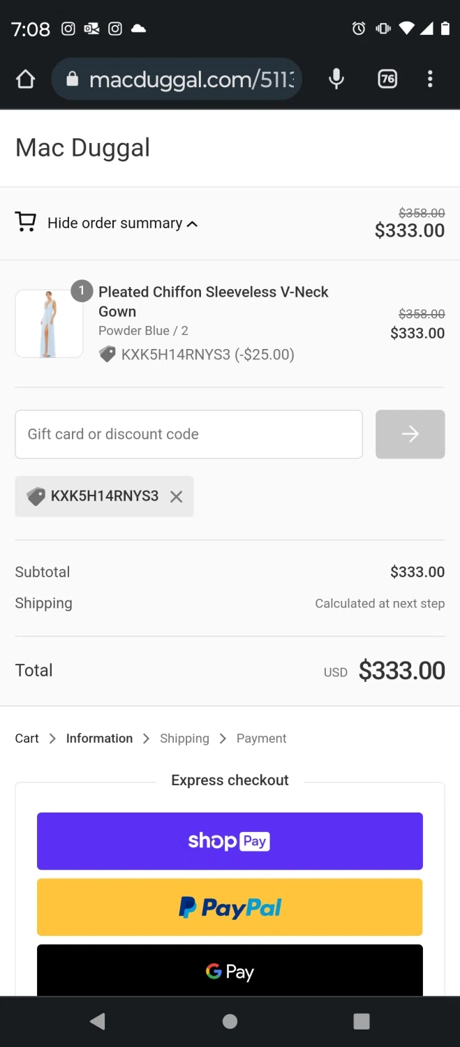 Mac Duggal Discount Codes & Black Friday 2024 Deals - 10% Off