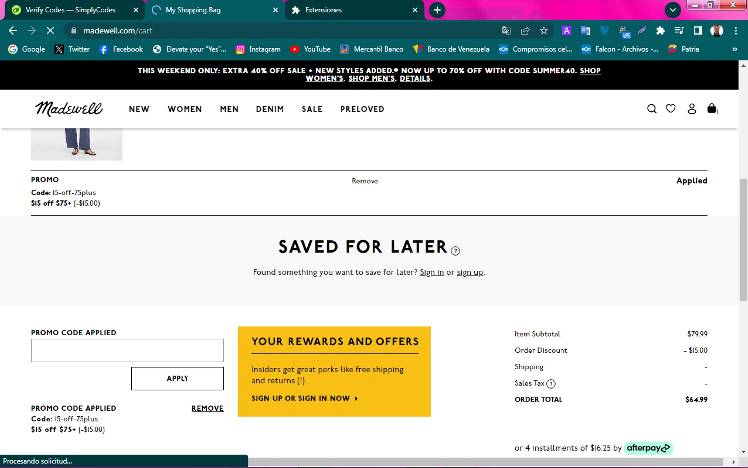 Madewell Promo Codes - $10 Off | September 2024