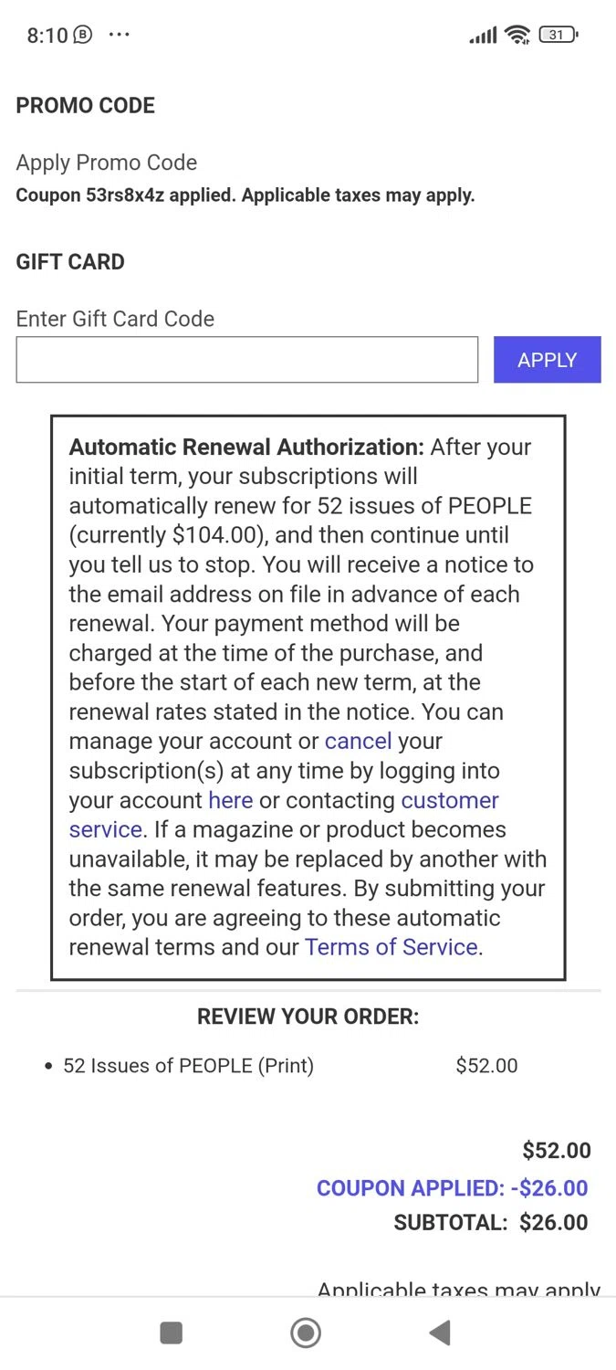 Magazines.com Promo Codes (6 Verified) - 20% Off Jan 2025