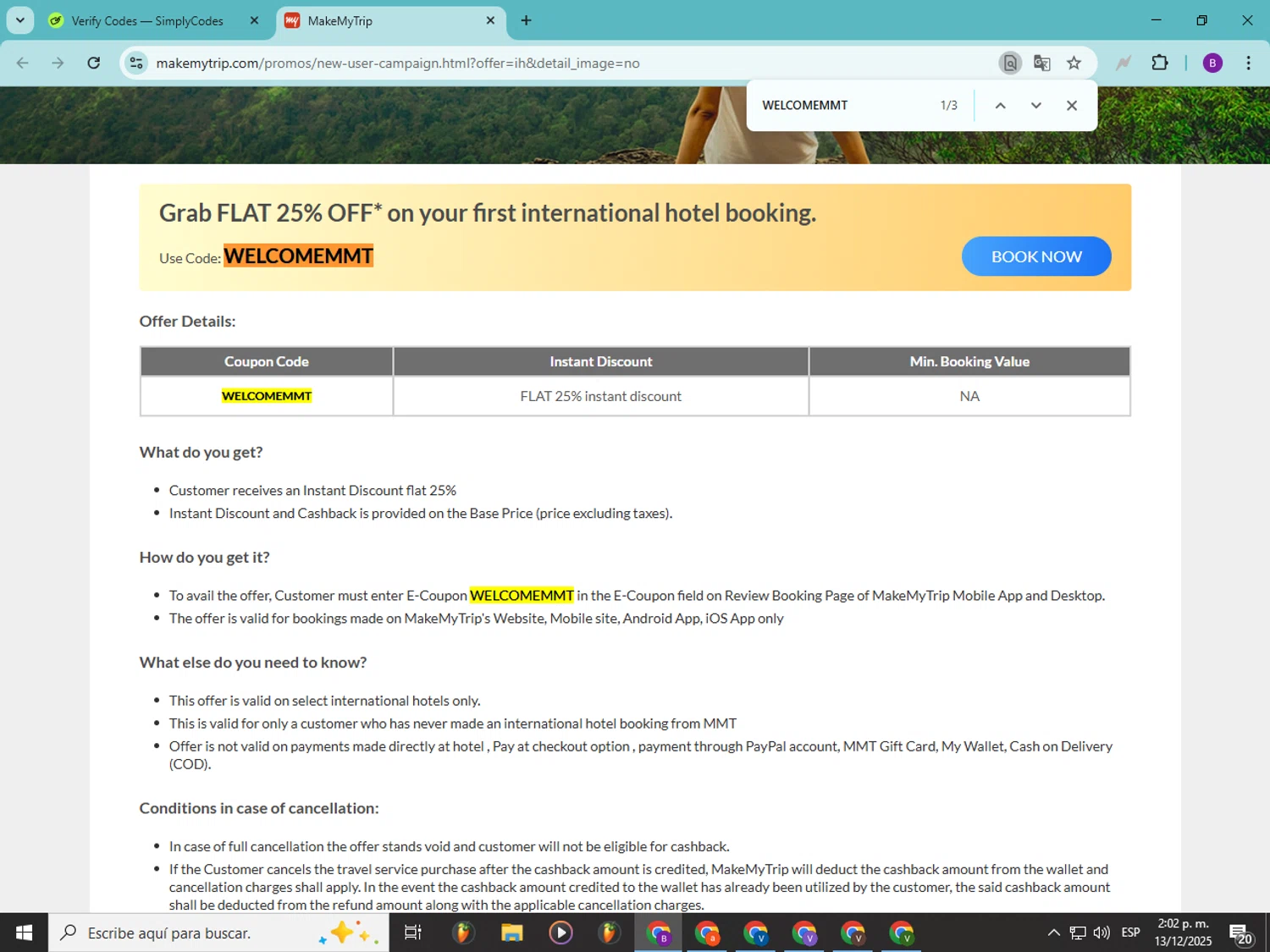 MakeMyTrip Promo Codes - 25% Off (23 Verified) Dec 2025