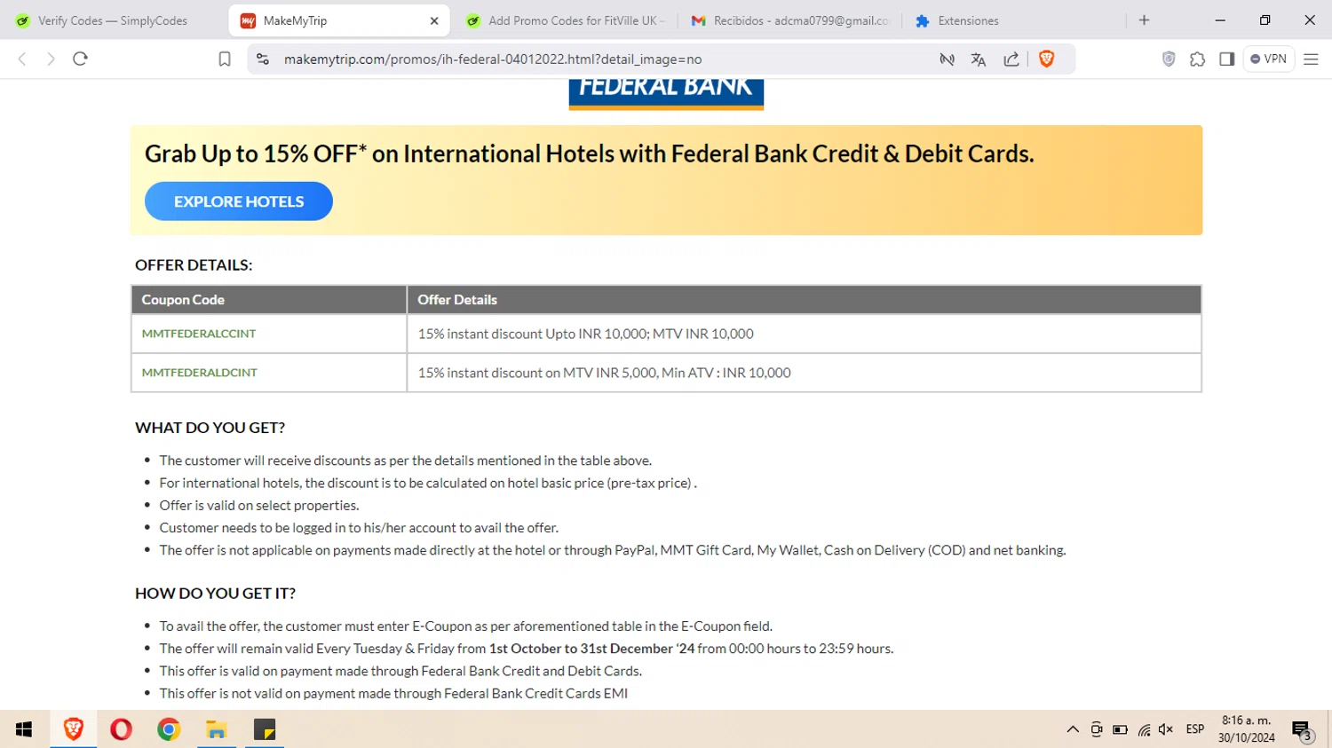 MakeMyTrip Promo Codes - $40 Off | November 2024