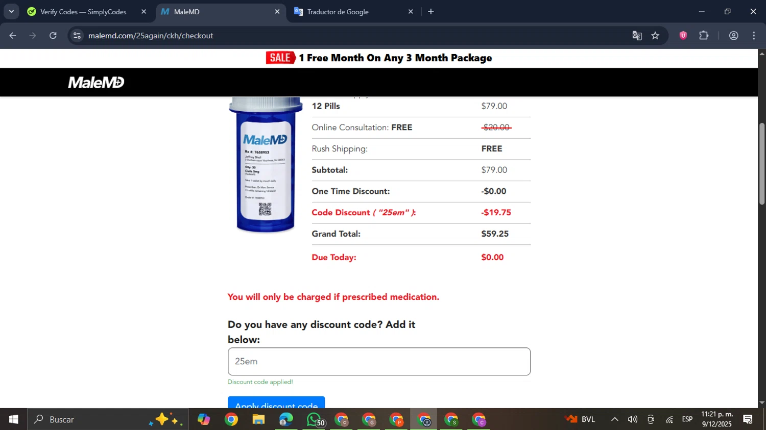 MaleMD Promo Codes - $50 Off (3 Verified) Jan 2026