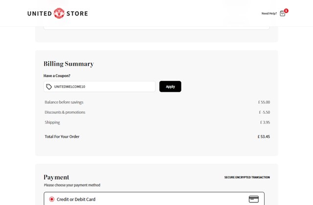 Manchester United Promo Code (2 Verified) - 10% Off May 2025