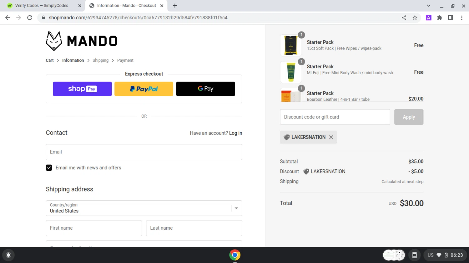 Mando Promo Codes – 20% Off | June 2024