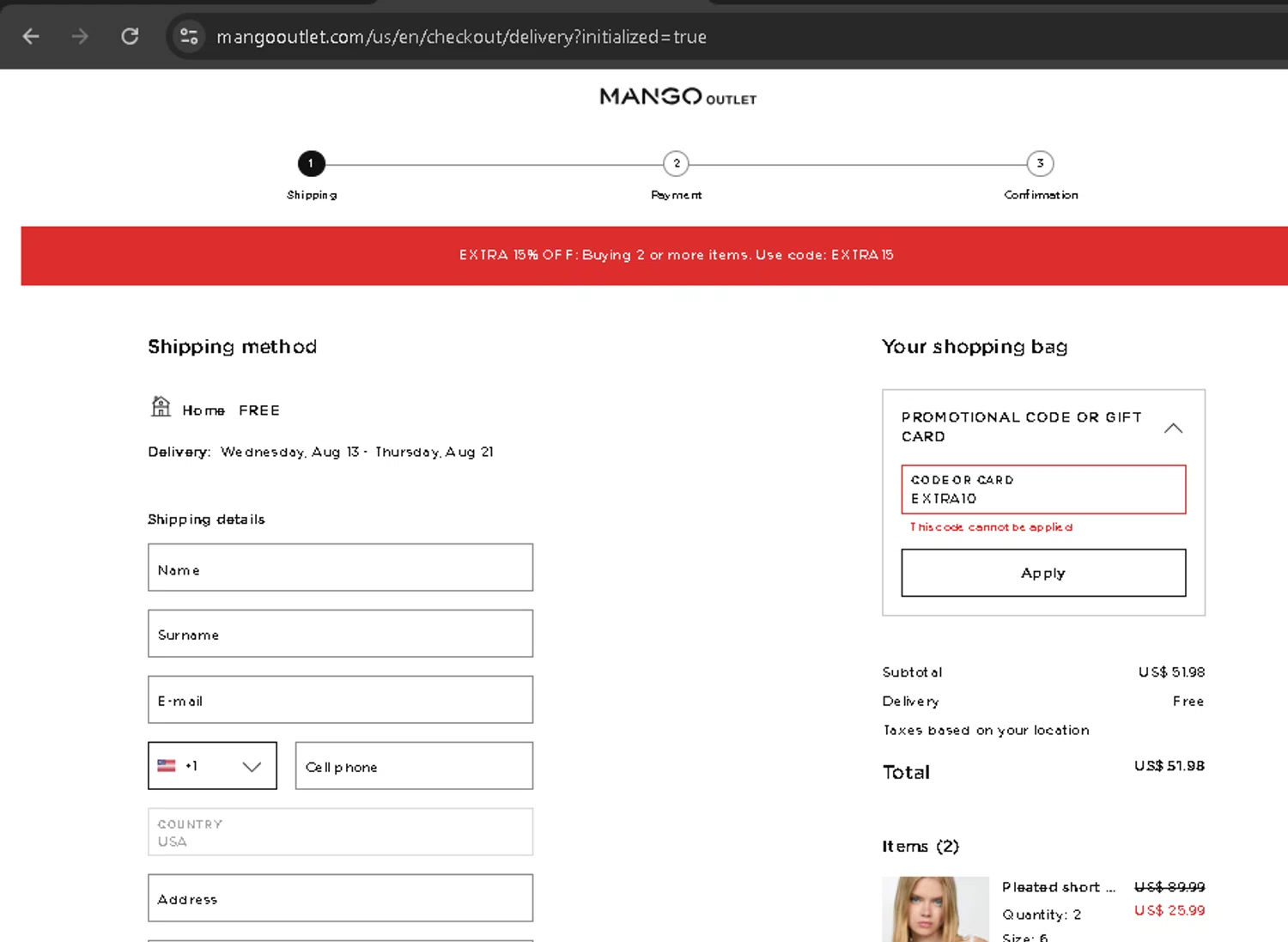 Mango Outlet Promo Codes - 10% Off (Verified) Sep 2025