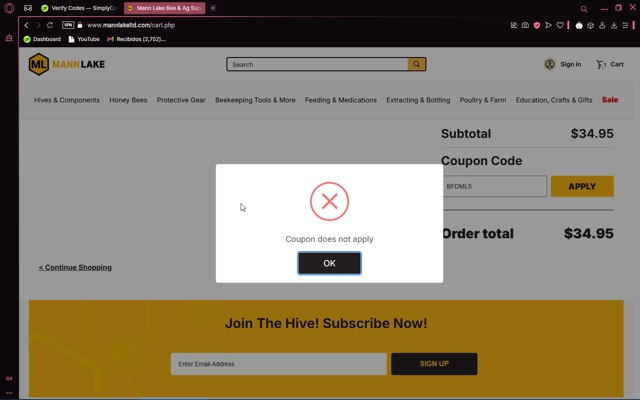 Mann Lake Coupon Codes (3 Verified) - $20 Off Apr 2025