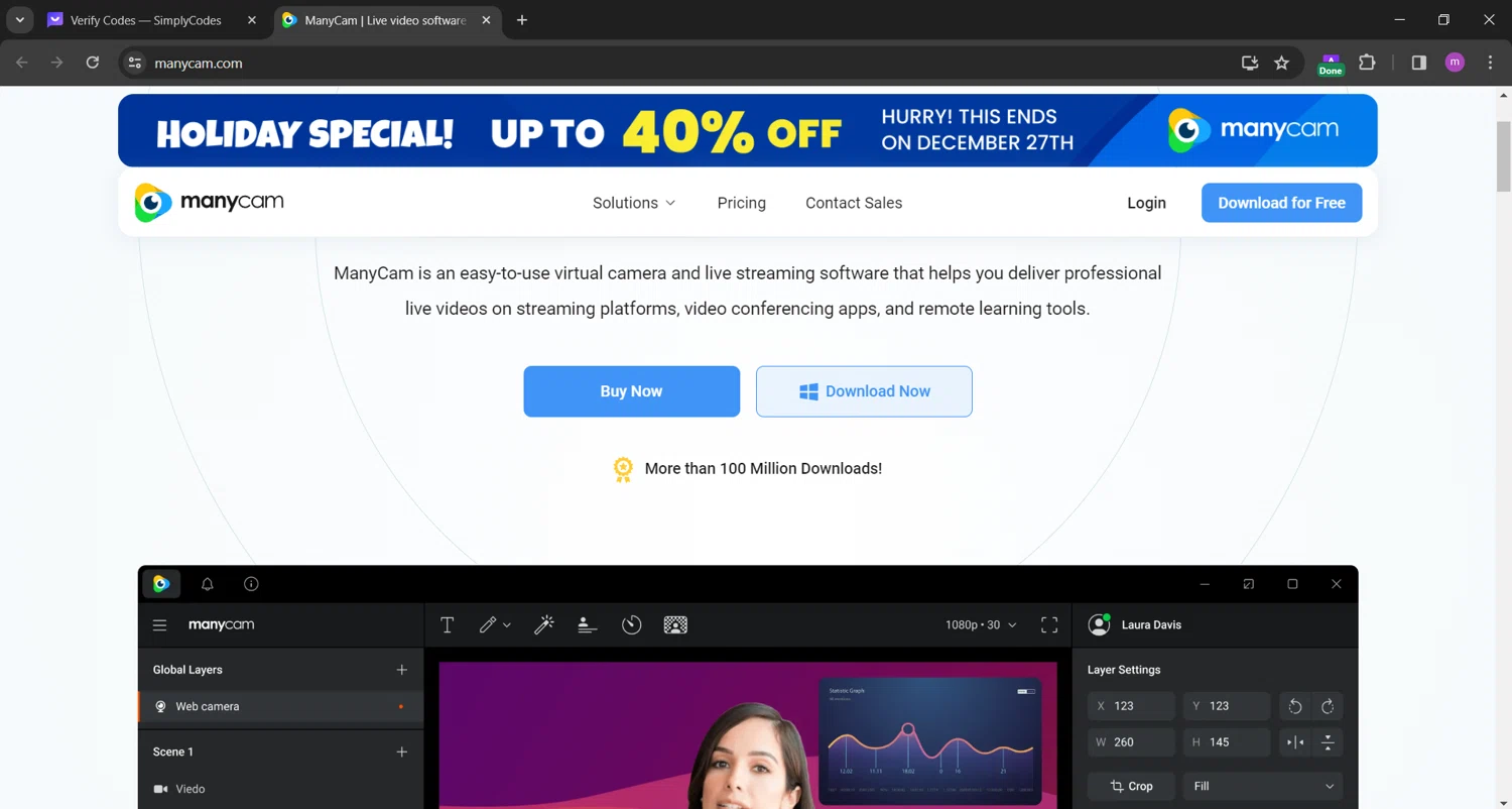 ManyCam Promo Codes - 20% Off | September 2024
