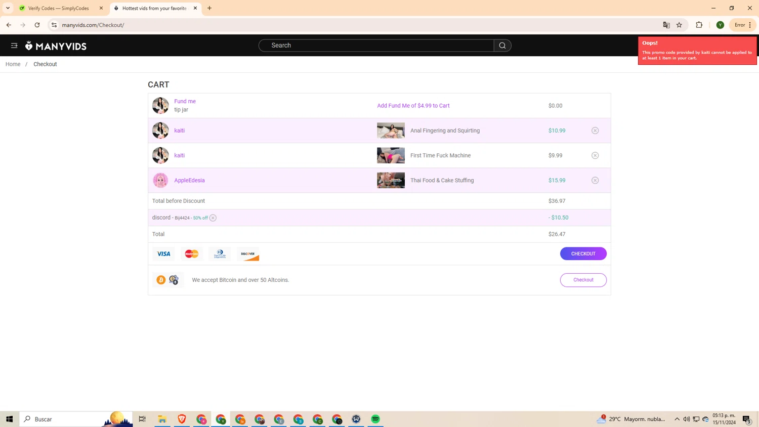 Manyvids Promo Codes - 50% Off | December 2024