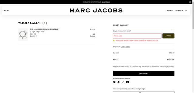Marc Jacobs Promo Codes - 20% Off Coupons Oct 2025