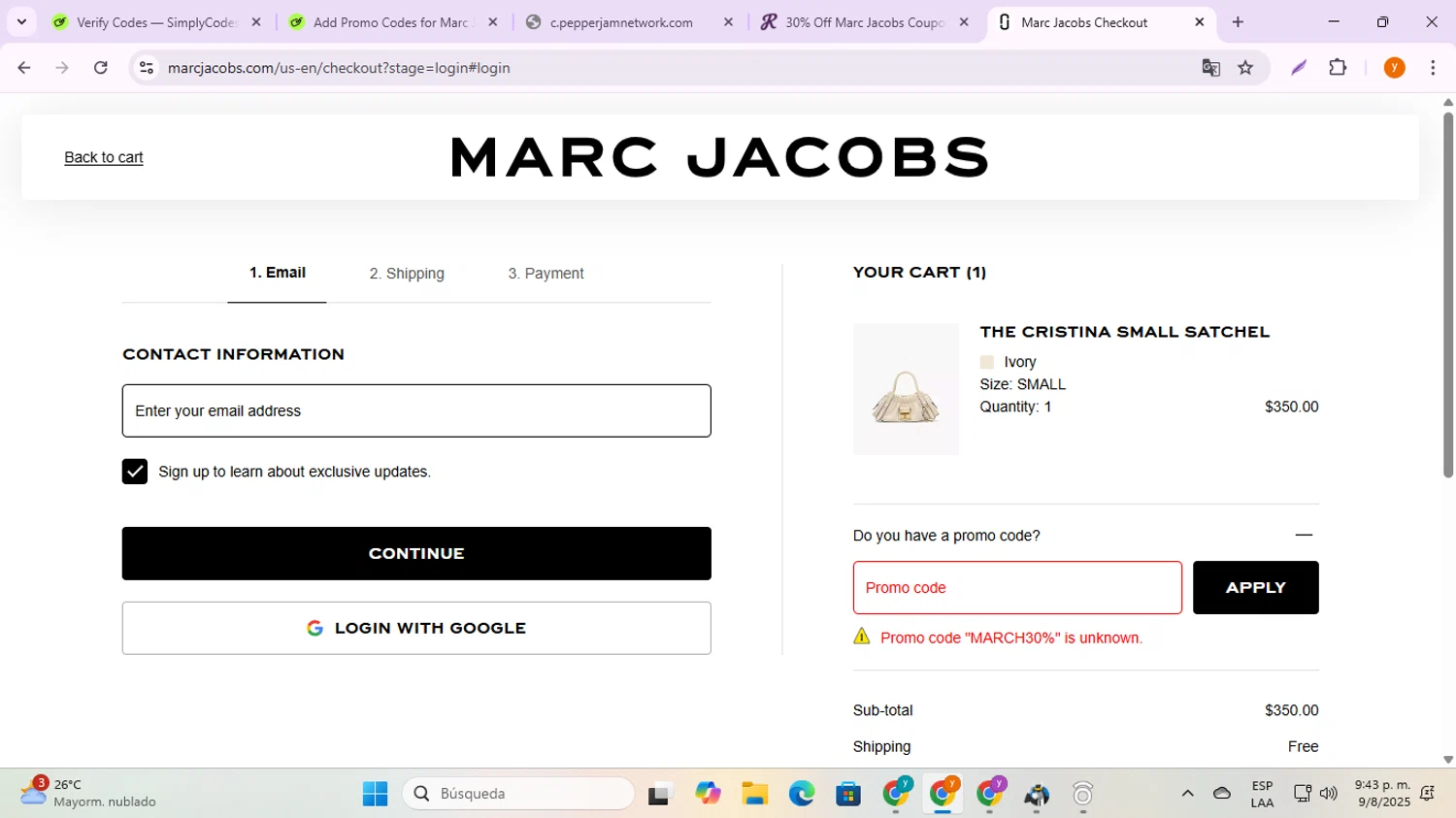 Marc Jacobs Promo Codes - 20% Off Coupons Aug 2025