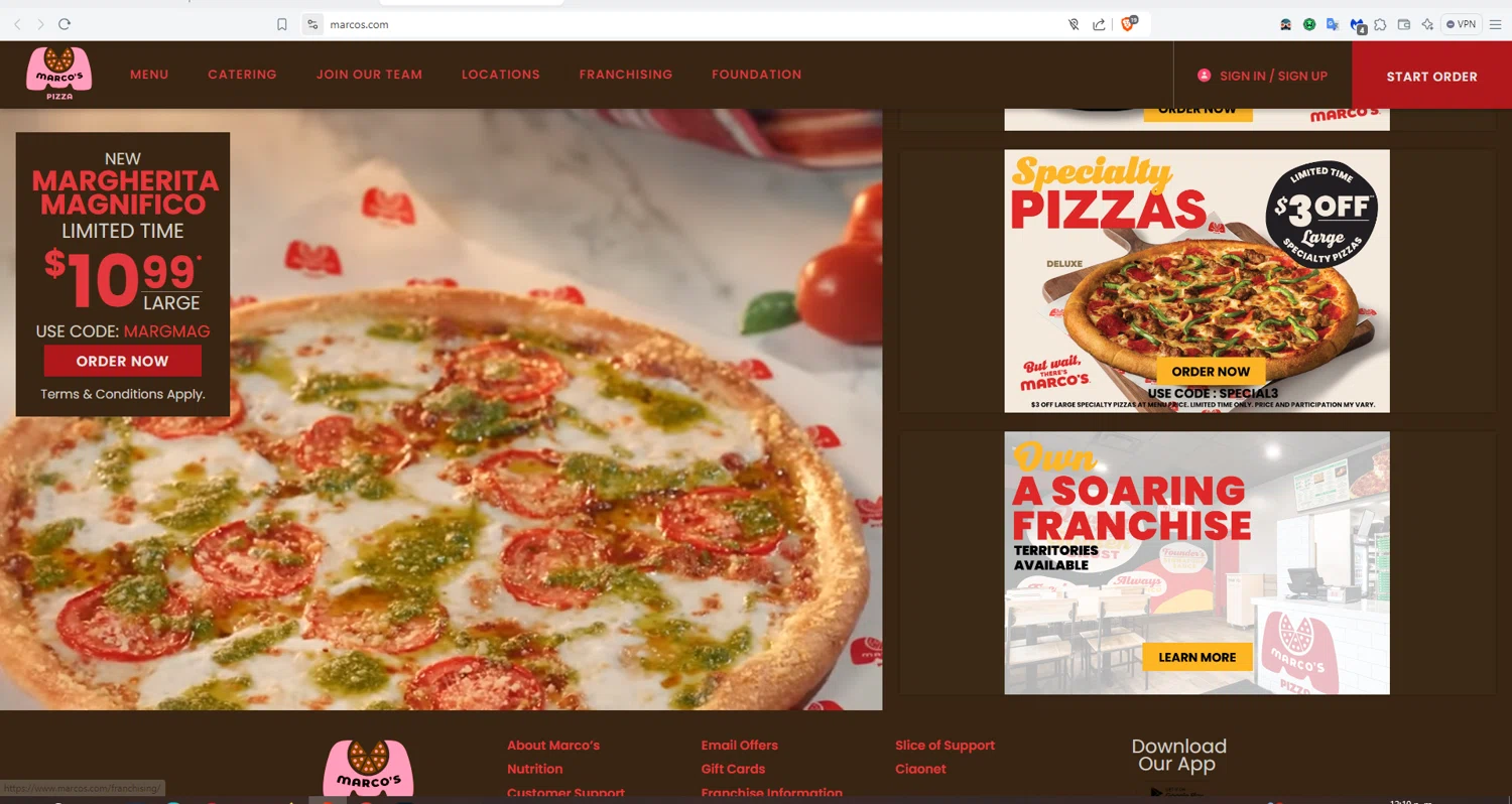 Marco's Pizza Coupons - 25% Off | September 2024