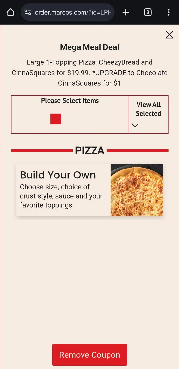 Marco's Pizza Coupon Codes (3 Verified) - w/Code Mar 2025