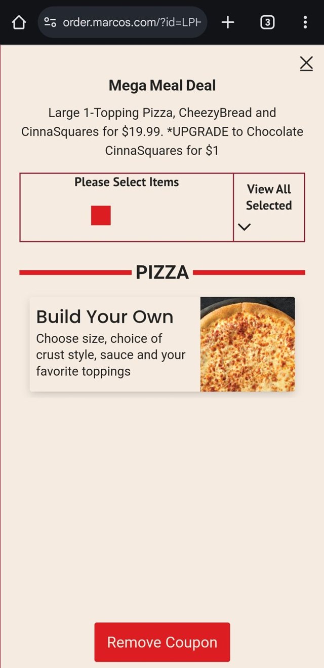 Marco's Pizza Coupon Codes (3 Verified) - w/Code Mar 2025