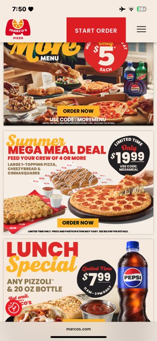 Marco's Pizza Promo Codes - 10% Off (Verified) Jul 2025