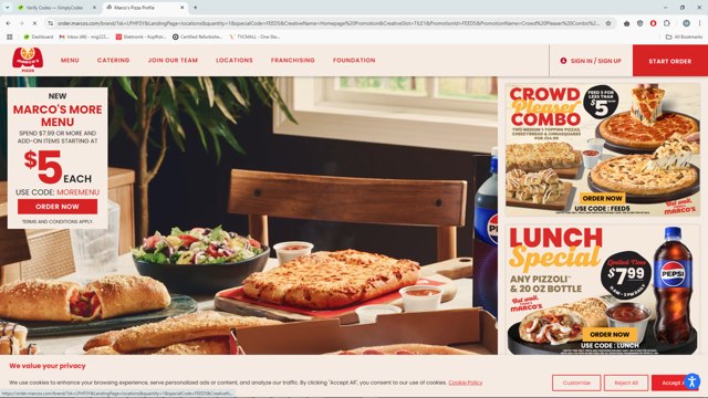 Marco's Pizza Coupon Codes (5 Verified) - w/Code Mar 2025