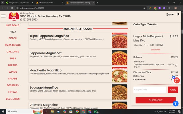 Marco's Pizza Coupon Codes (7 Verified) - $5 Off Apr 2025
