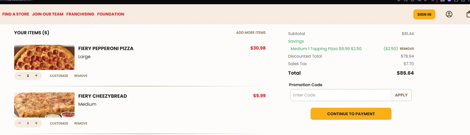 Marco's Pizza Promo Codes - 5% Off (4 Verified) Feb 2026