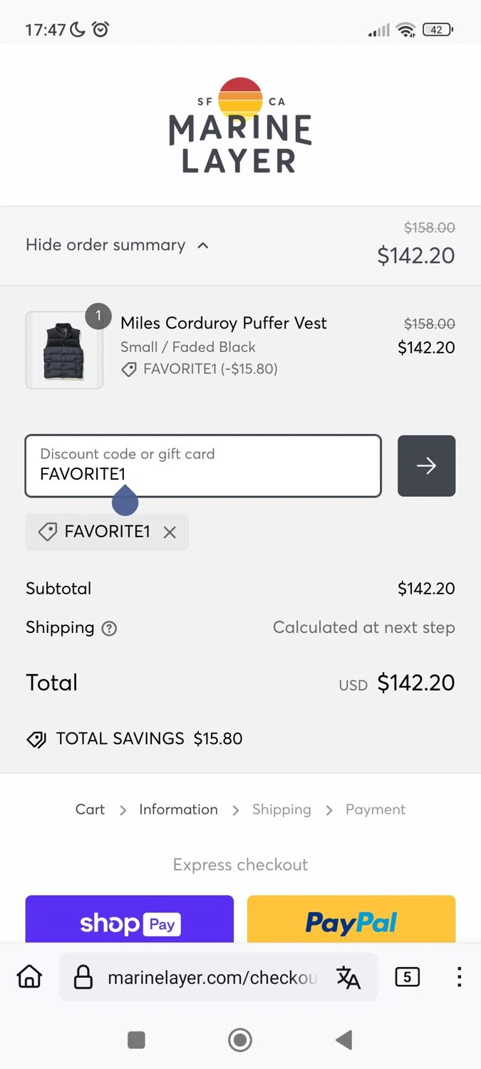 Marine Layer Discount Codes - 65% Off | November 2024