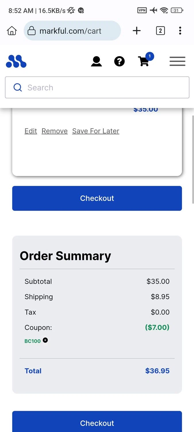 Markful Coupon Codes - $7 Off | September 2024