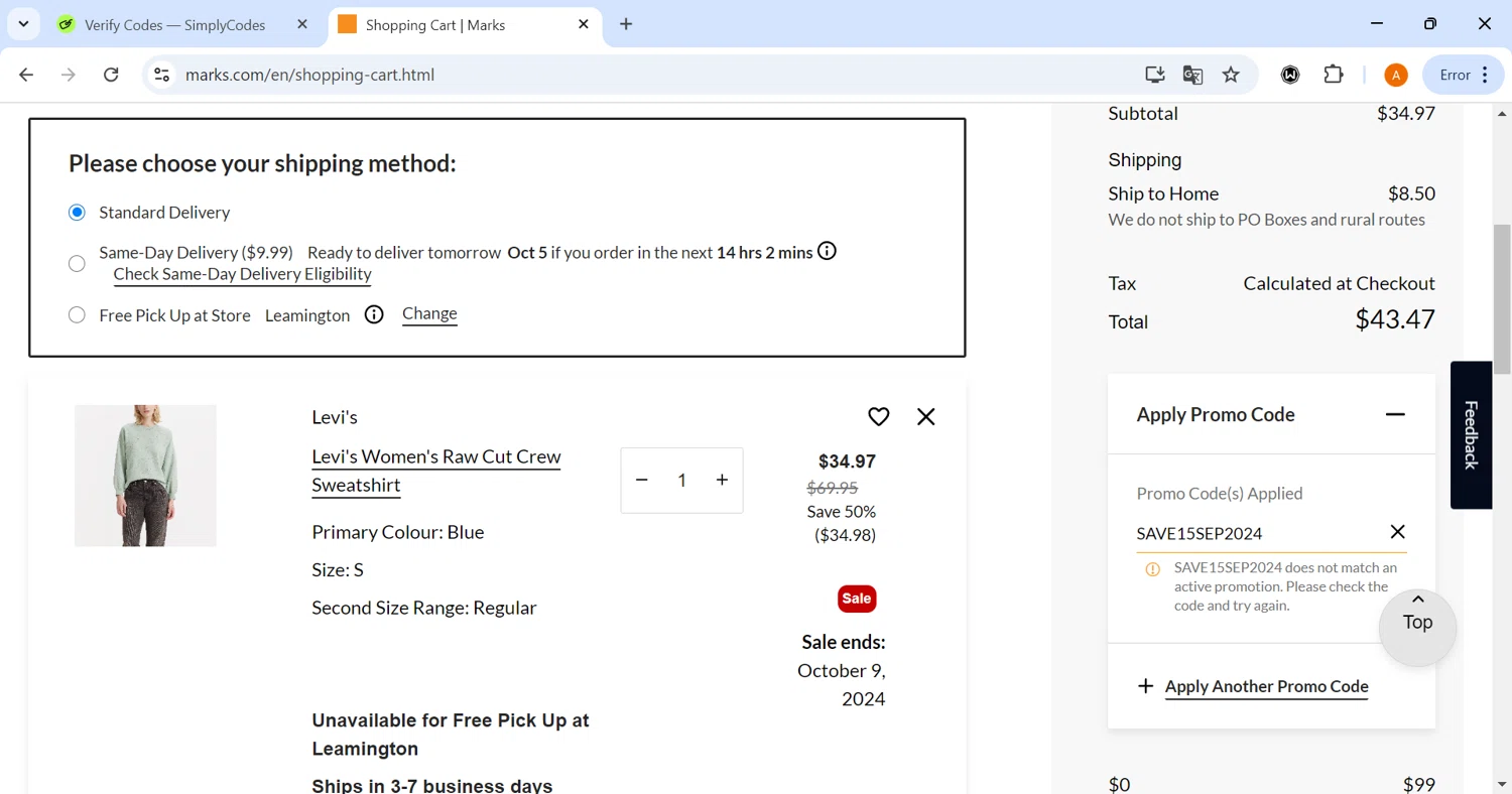 Mark's Coupons - 15% Off | October 2024