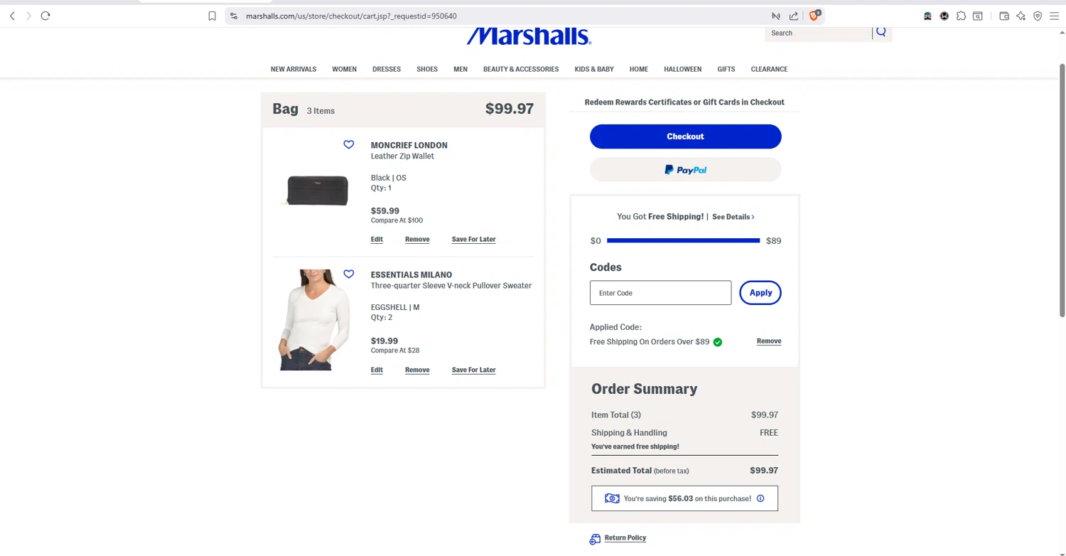 Marshalls Promo Codes (1 Verified) - w/Code Oct 2025