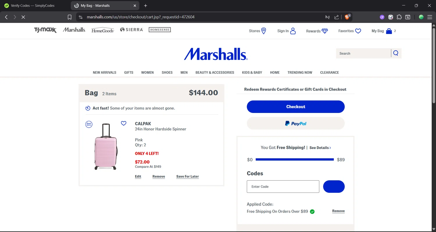 Marshalls w/Code Coupons & Discounts March 2026
