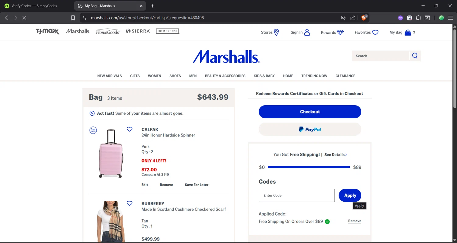 Marshalls Sitewide Coupons & Discounts January 2026