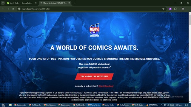 Marvel Unlimited Promo Codes (3 Verified) - 50% Off Mar 2025