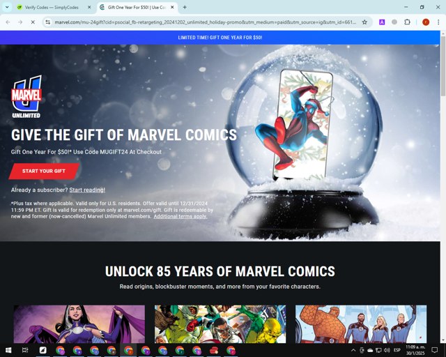 Marvel Unlimited Promo Codes (4 Verified) - 50% Off Feb 2025
