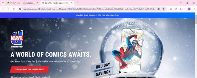 Marvel Unlimited Promo Codes (4 Verified) - 50% Off Feb 2025