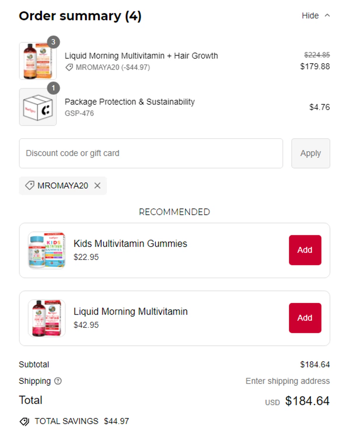 MaryRuth Organics Coupons - 20% Off | September 2024