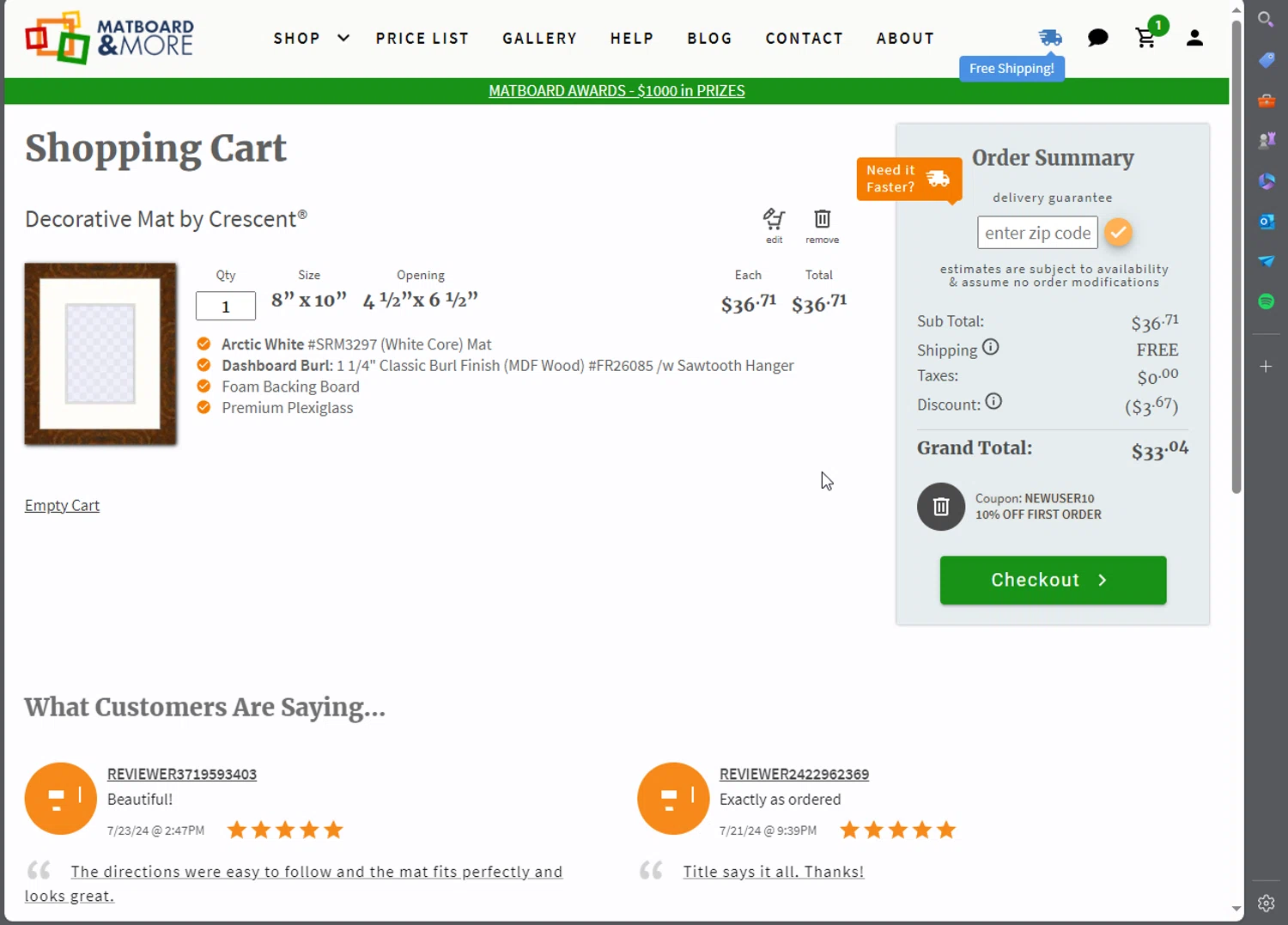 Matboard and More Discount Codes - 10% Off | October 2024