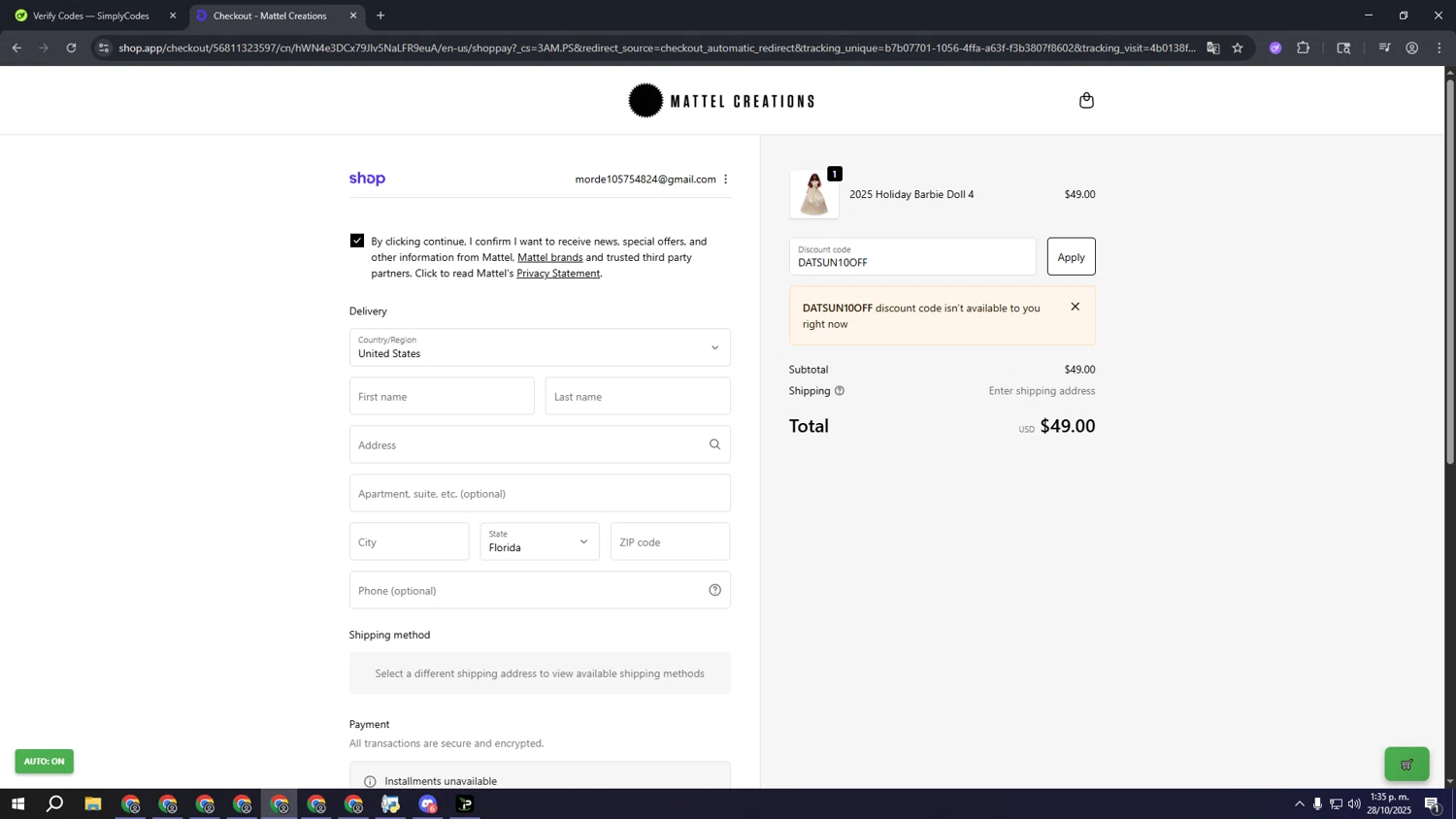 Mattel Promo Codes - $10 Off (2 Verified) Nov 2025