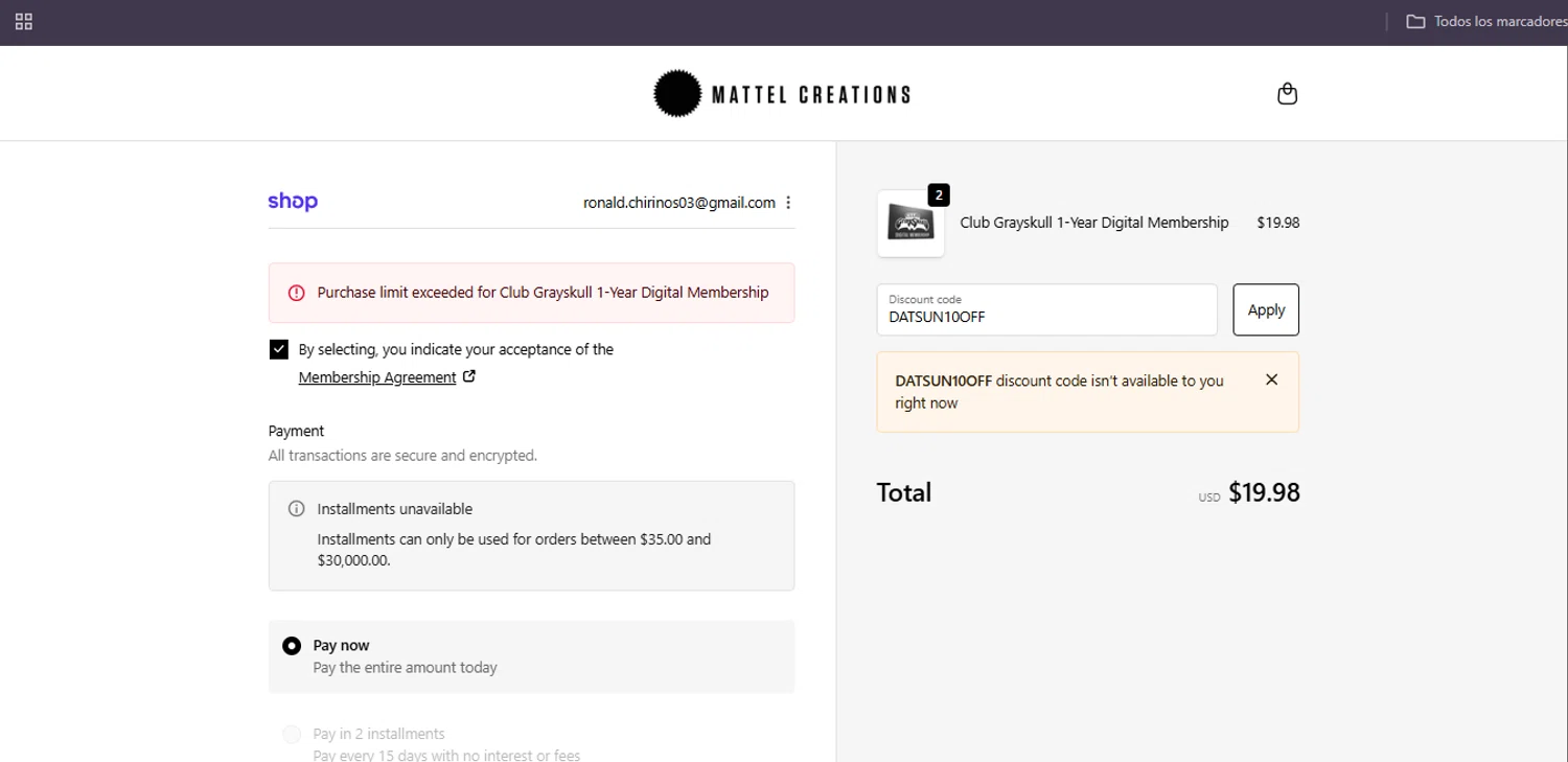 Mattel Creations Promo Codes (2 Verified) - $10 Off Oct 2025