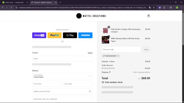 Mattel Creations Promo Codes (2 Verified) - $10 Off Jul 2025