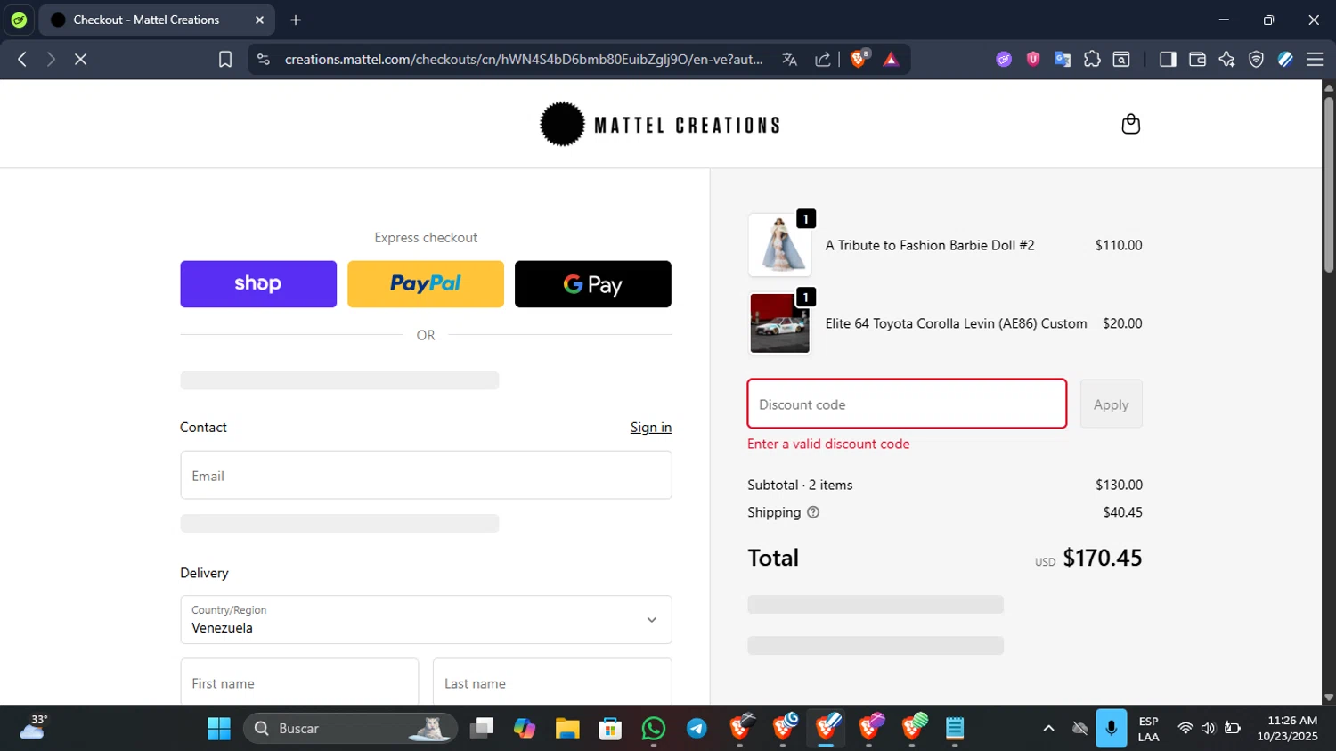 Mattel Creations Promo Codes (2 Verified) - $10 Off Oct 2025
