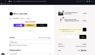 Mattel Creations Discount Codes - $10 Off | October 2024