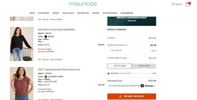 Maurices Promo Codes - 15% Off Coupons Apr 2025
