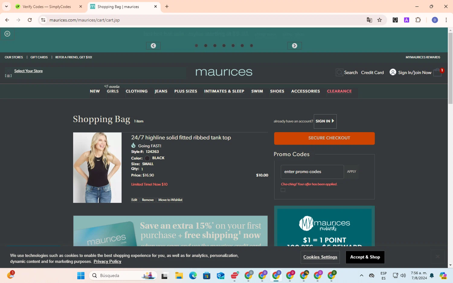 Maurices Promo Codes - $35 Off | September 2024