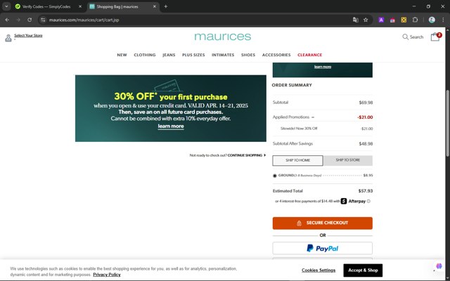 Maurices Promo Codes - 45% Off Coupons Jun 2025