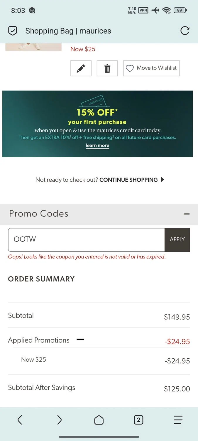 Maurices Discount Codes - 50% Off (1 Verified) Oct 2025