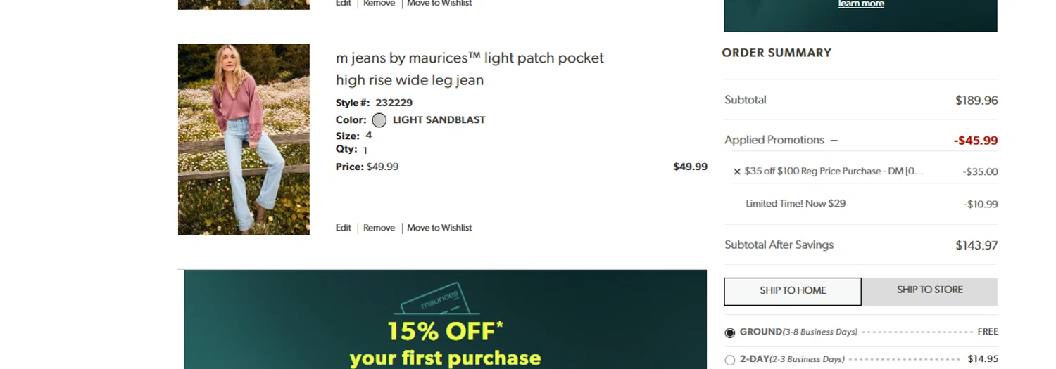 Maurices Discount Codes - $55 Off (3 Verified) Sep 2025