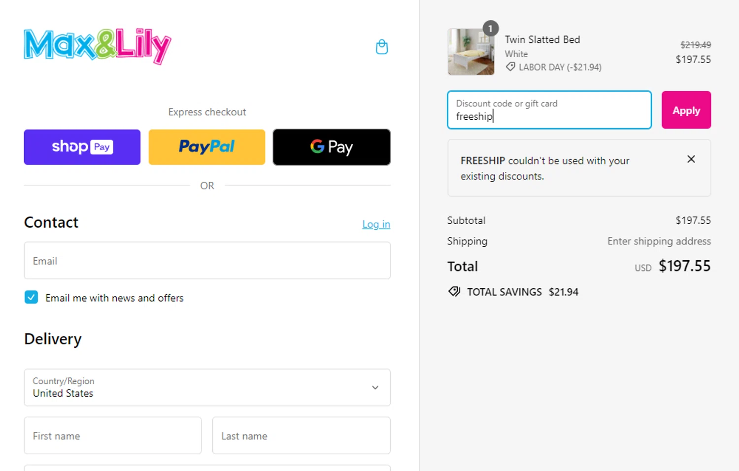Max and Lily Discount Codes - 10% Off | September 2024