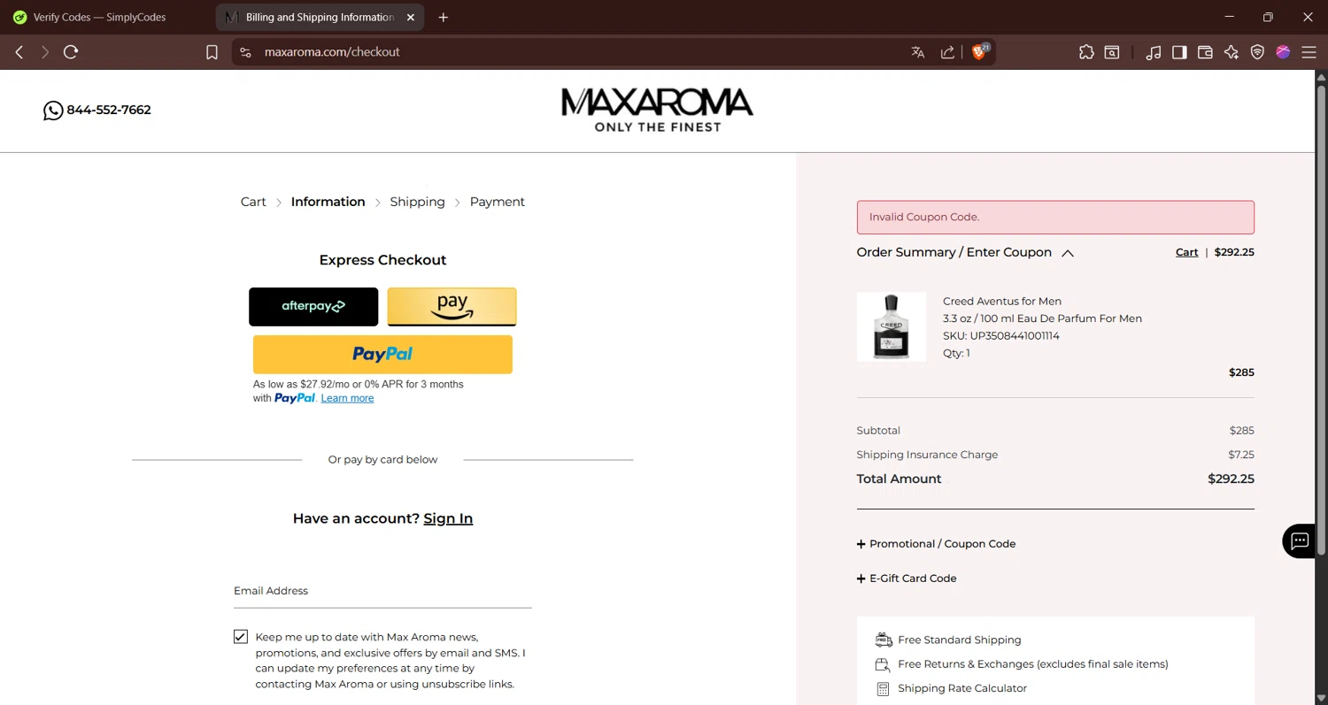 MaxAroma Promo Codes (22 Verified) - 10% Off w/Code Sep 2025