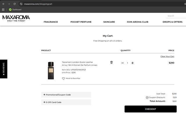 MaxAroma Promo Codes (22 Verified) - 10% Off w/Code Sep 2025