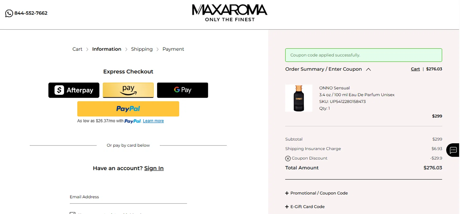 MaxAroma Promo Codes (22 Verified) - 10% Off w/Code Sep 2025