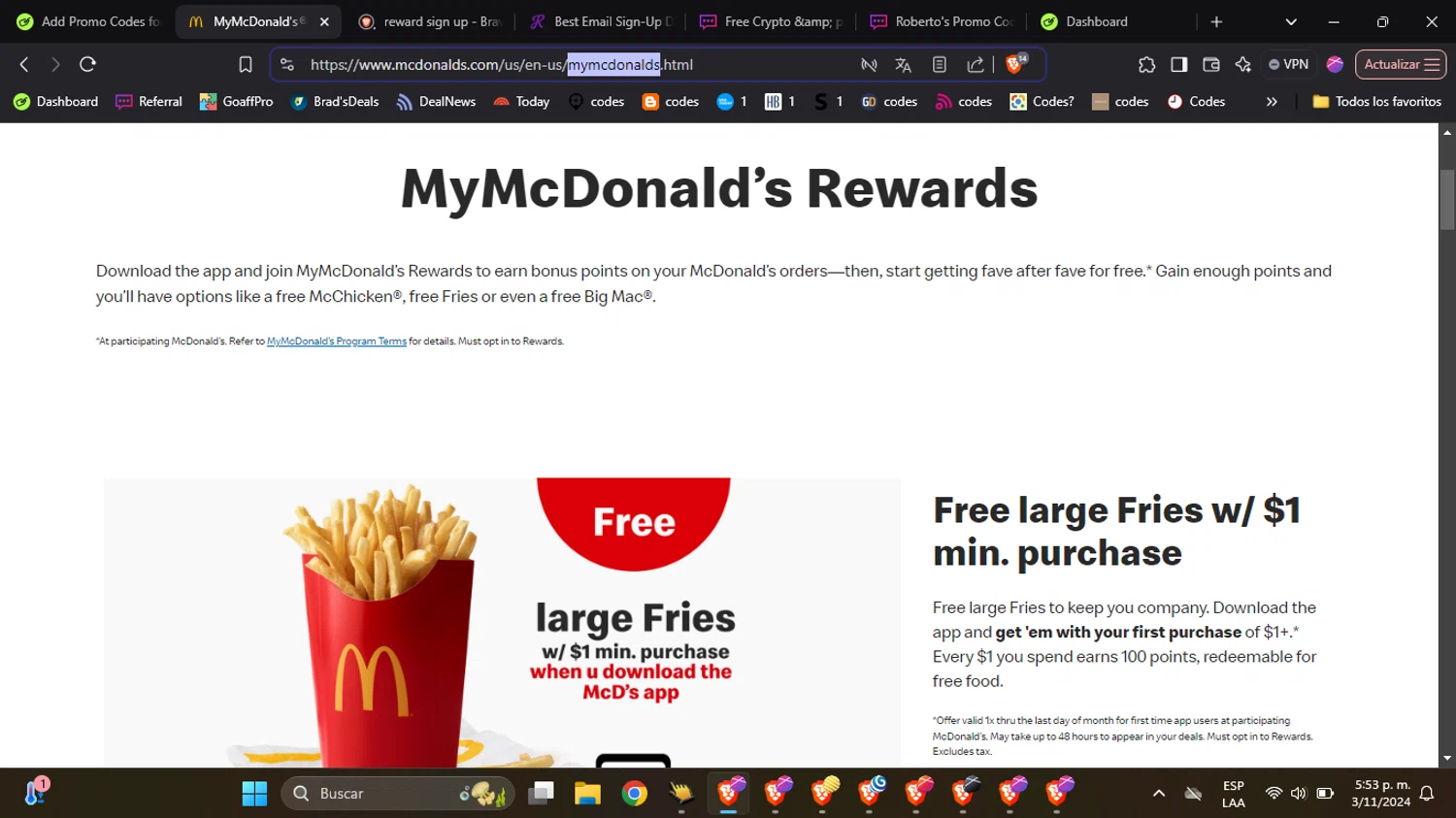 McDonald's Promo Codes - 5% Off | January 2025